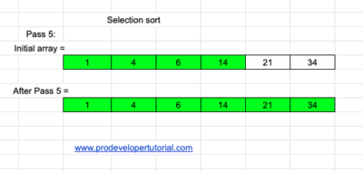 Sorting algorithm 2: Selection Sort - ProDeveloperTutorial.com