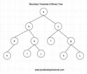 Boundary Traversal of Binary Tree - ProDeveloperTutorial.com